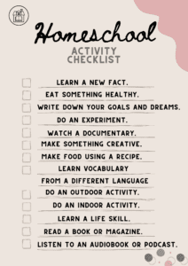 Home Ed/ Homeschool Checklists - Liberated to Learn