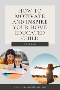 How to Motivate and Inspire Your Home Educated Child: 12 Ways