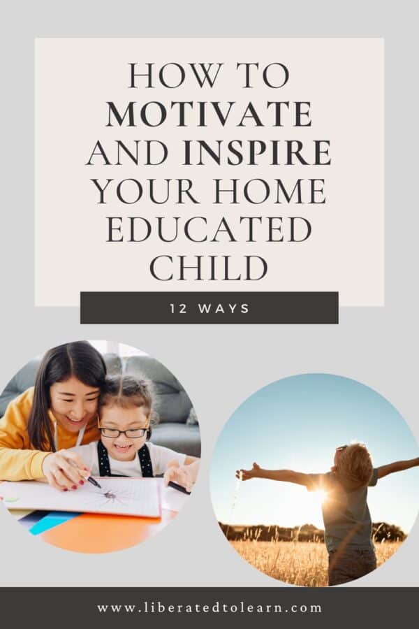 How to Motivate and Inspire Your Home Educated Child: 12 Ways