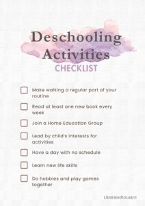Activities and Learning Ideas - Liberated to Learn