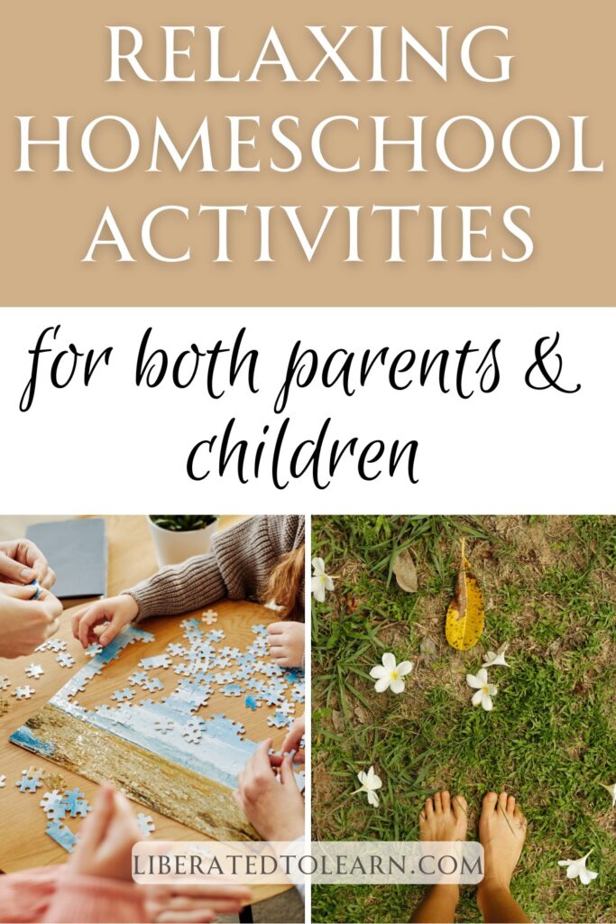 30 Stress-Relieving Homeschool Activities: For Parents & Children - Liberated to Learn