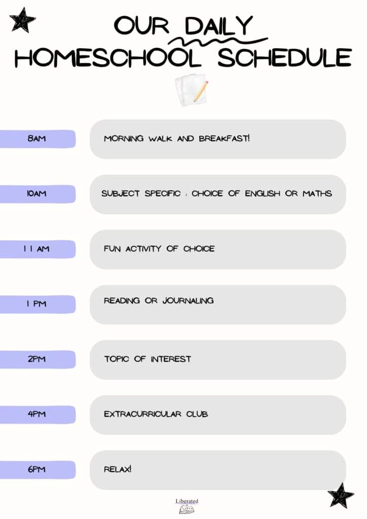 How to Create the Best Homeschool Schedule