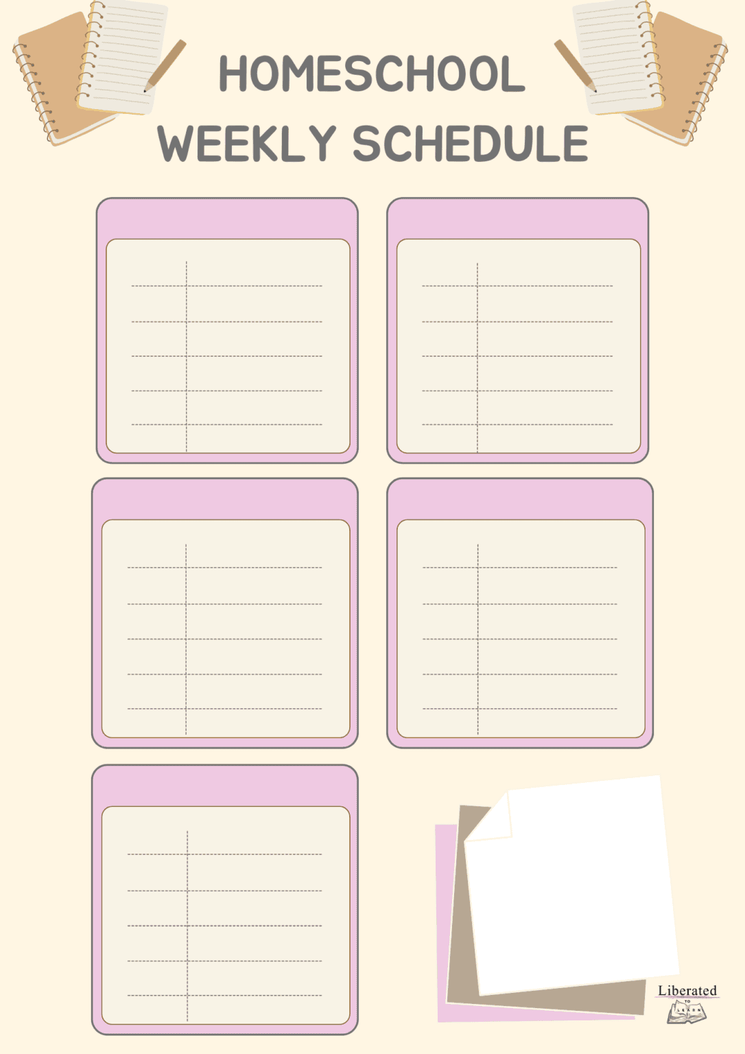 How to Create the Best Homeschool Schedule - Liberated to Learn