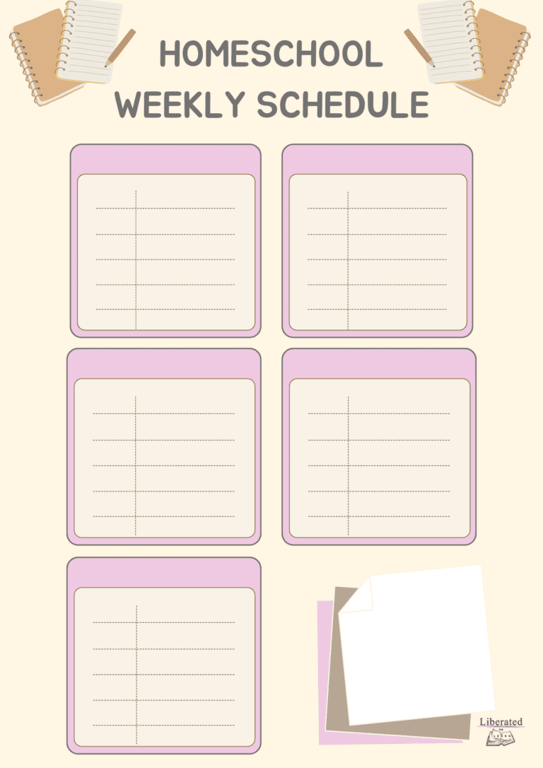 How to Create the Best Homeschool Schedule - Liberated to Learn