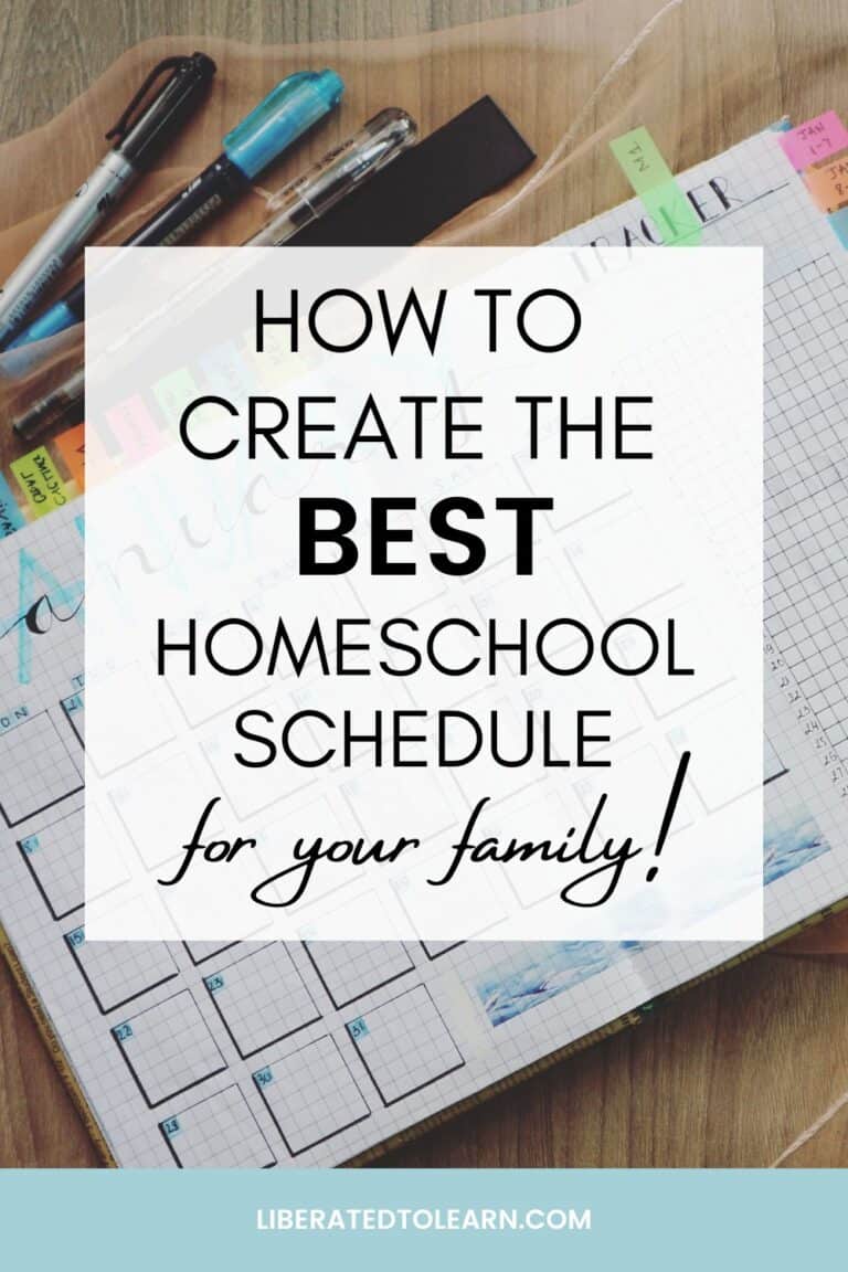 How to Create the Best Homeschool Schedule