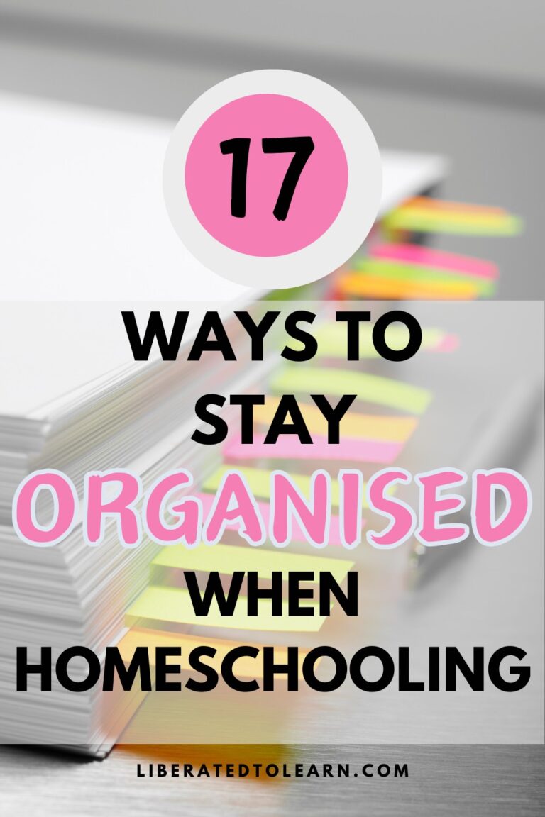 How to Stay Organised When Homeschooling: 17 Ways - Liberated to Learn