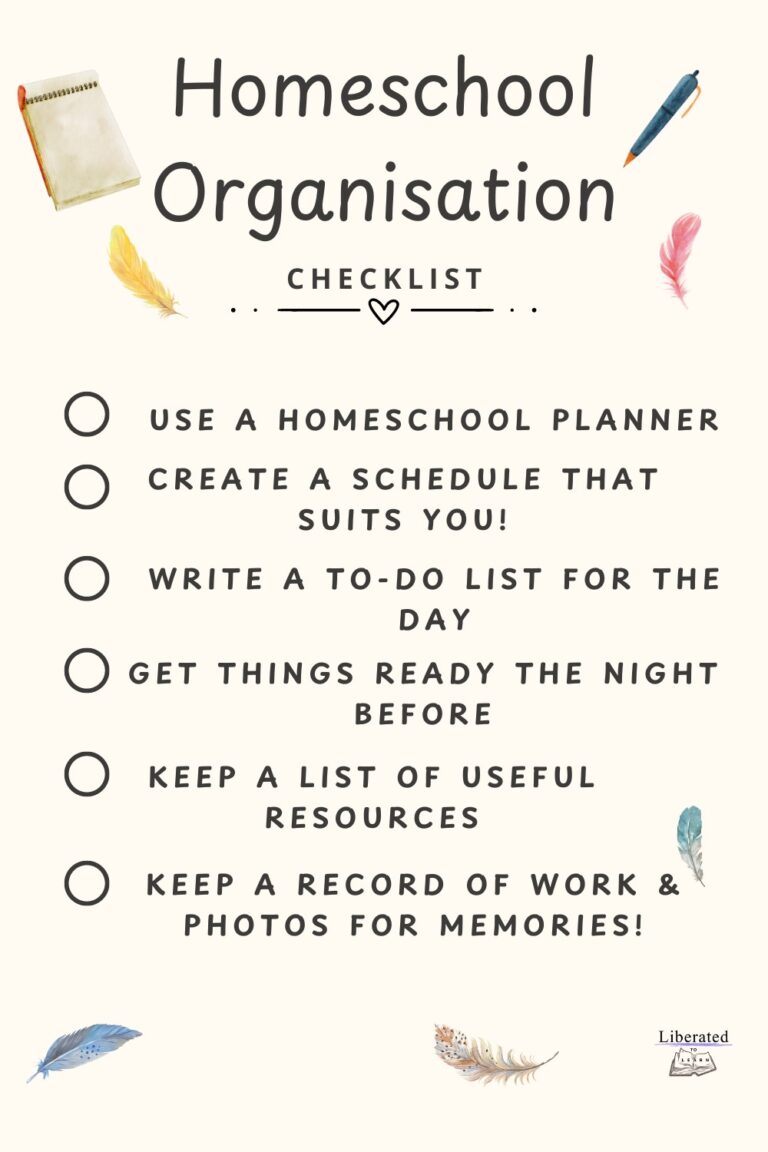 Home Ed/ Homeschool Checklists - Liberated to Learn