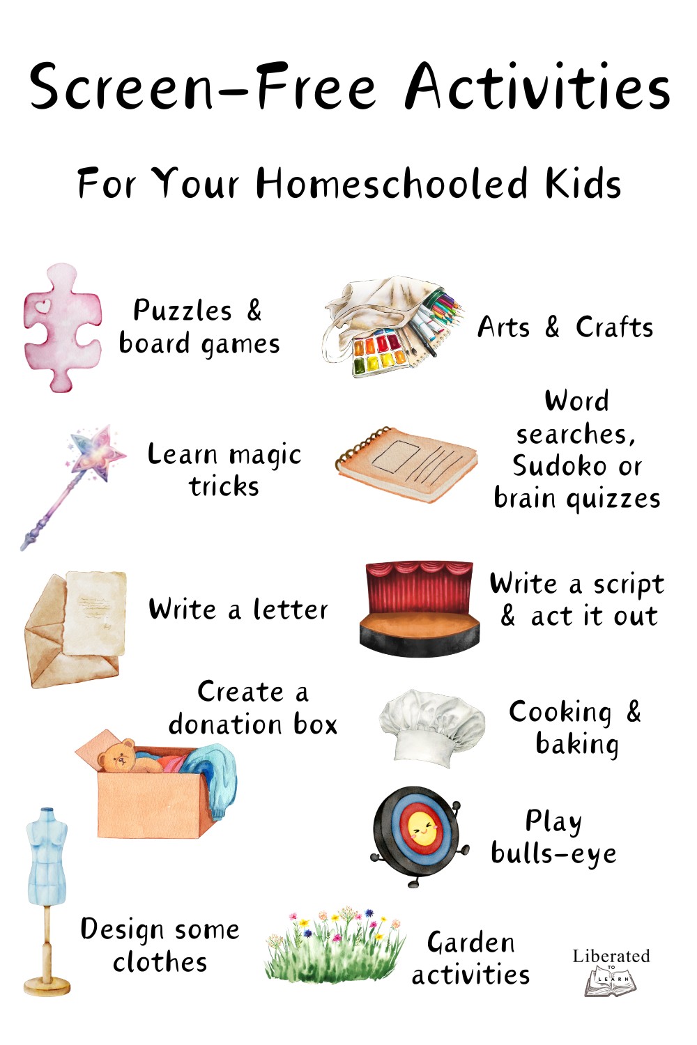 Activities and Learning Ideas - Liberated to Learn