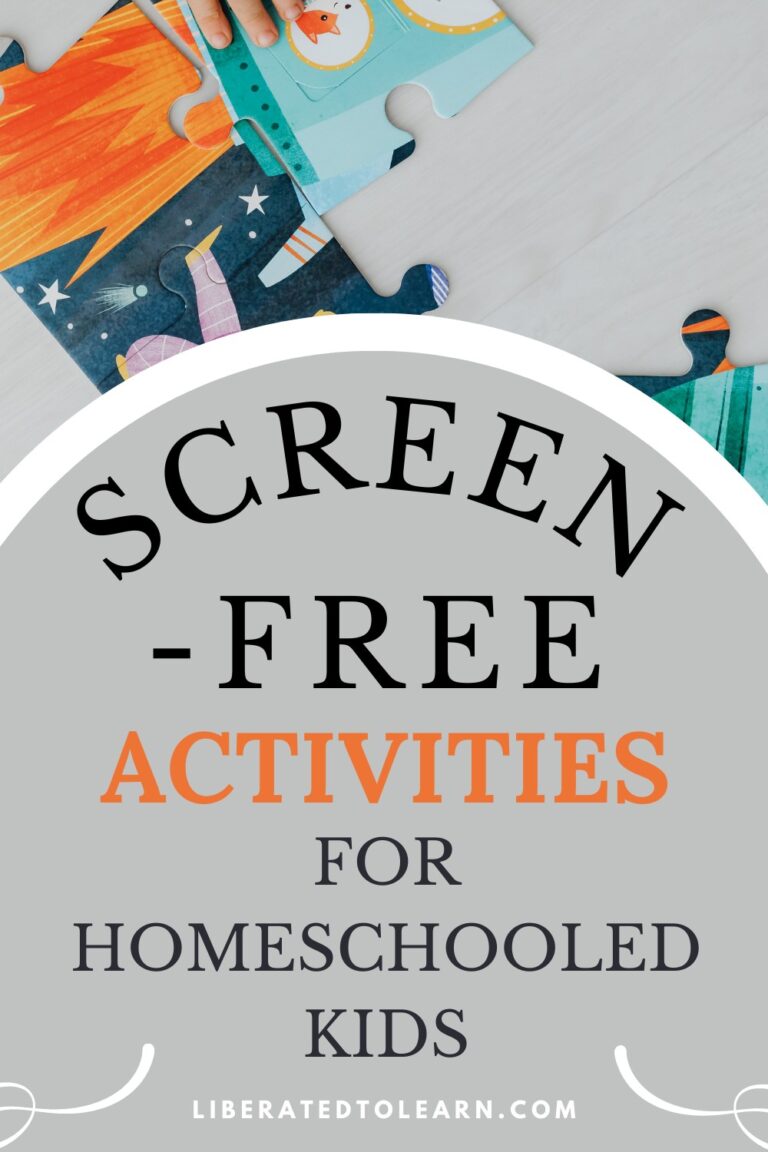 Screen-Free Activities for Homeschooled Kids