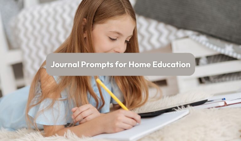 Weekly Journal Prompts for Home Education - Liberated to Learn