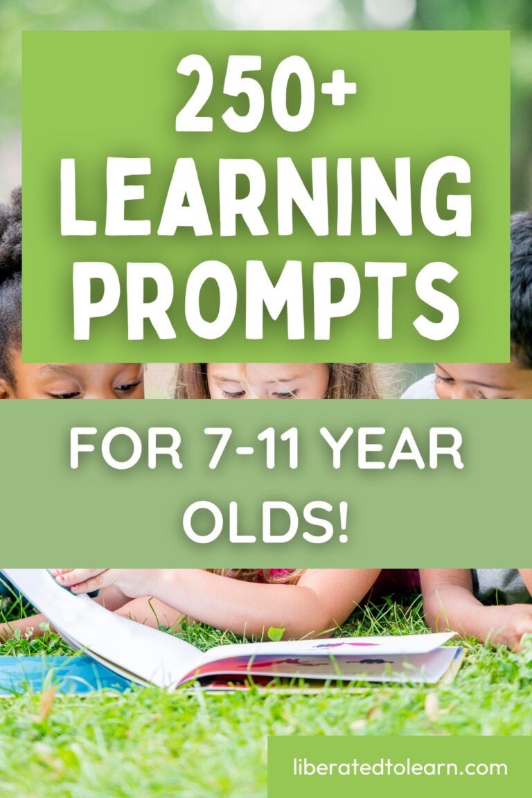 250+ Learning Prompts for 7-11 Year Olds