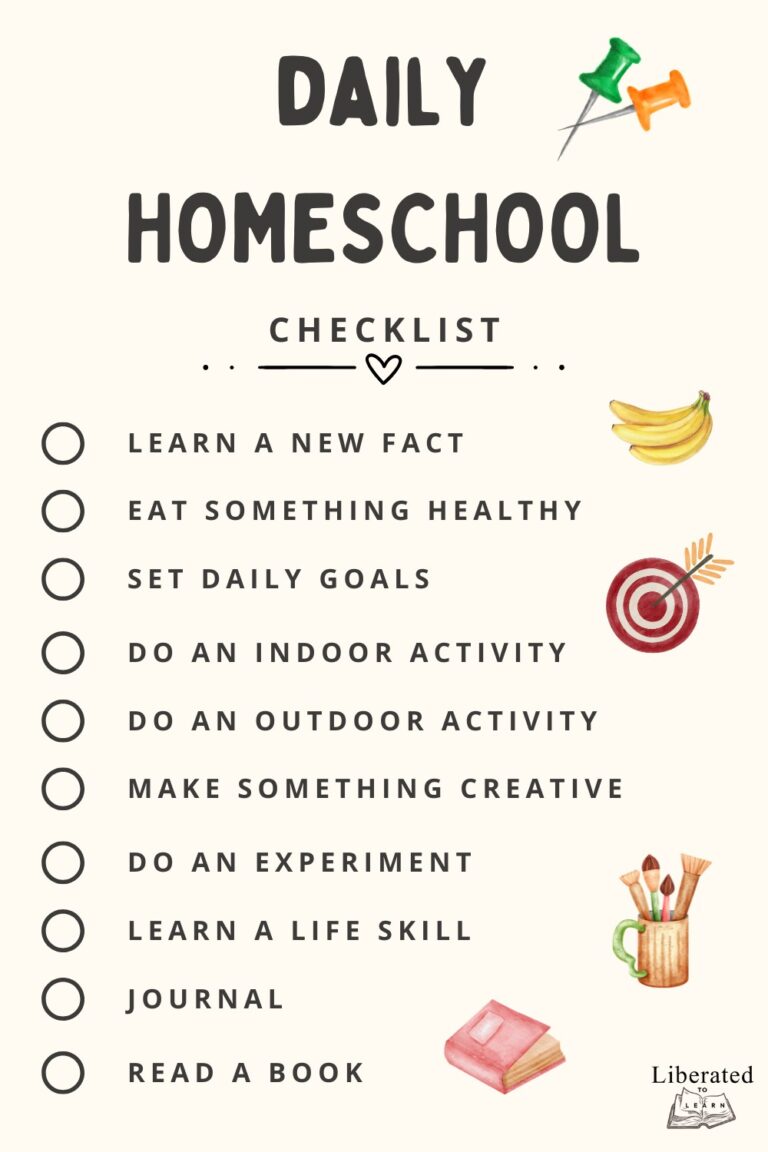 Home Ed/ Homeschool Checklists - Liberated to Learn